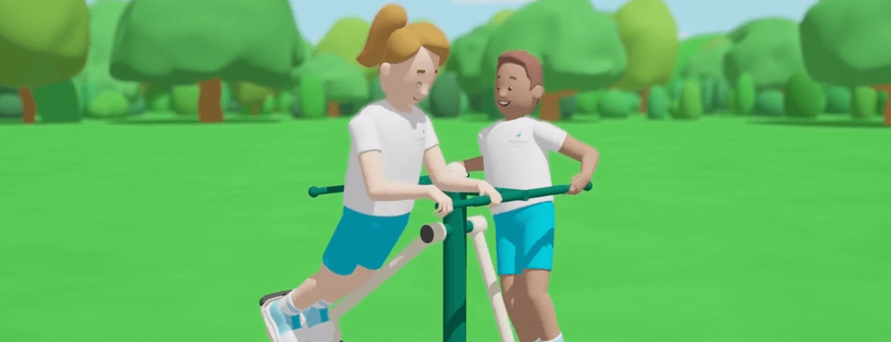 NEW Primary School Outdoor Gym Equipment Animations