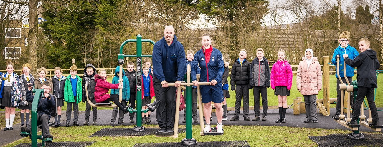 Outdoor Gym Opened By Olympian Rebekah Wilson