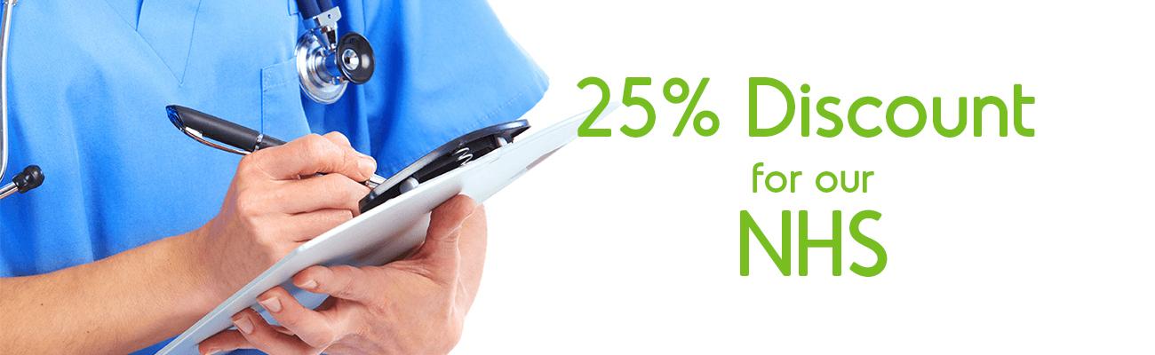 25% Discount For The NHS
