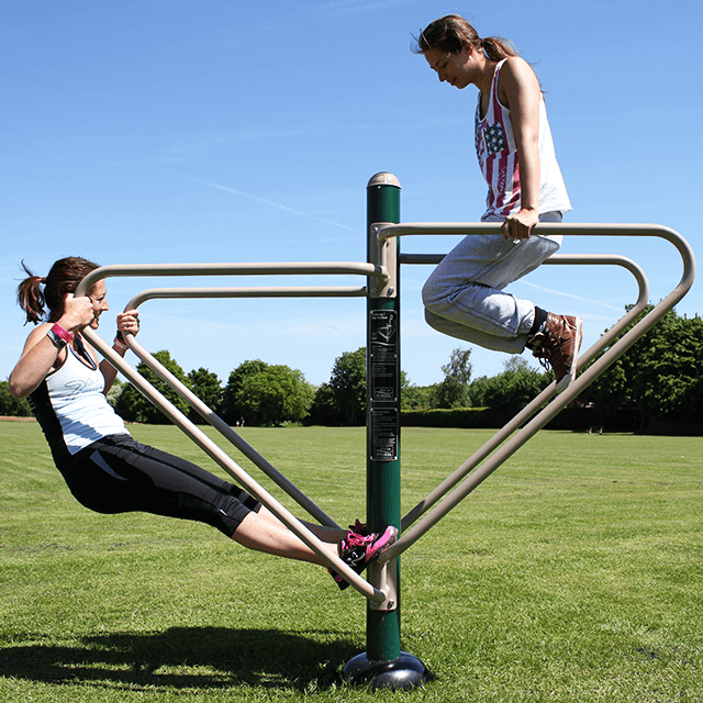 The Push Up & Dip Station | Body Weight Outdoor Gym Equipment